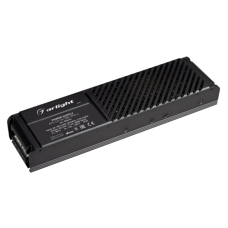 Блок питания ATS-LG-24-280-PFC-L 24В 11.6А 280Вт IP20 сетка Arlight 050474