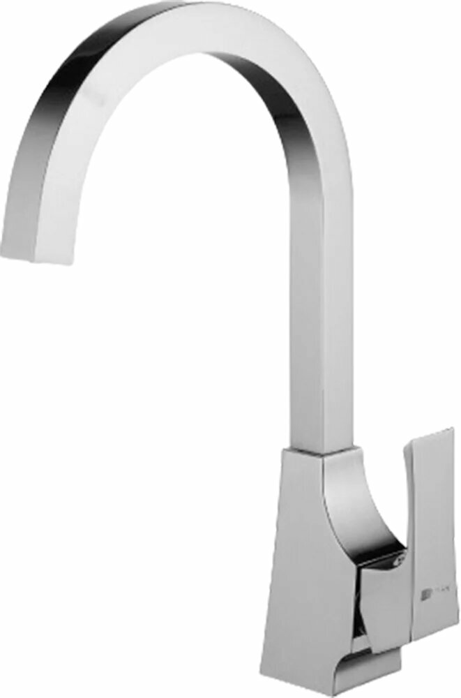 Смеситель для кухни Lemark Unit LM4555C с поворотным изливом, хром, глянцевый, однорычажный, латунный, с керамическим картриджем