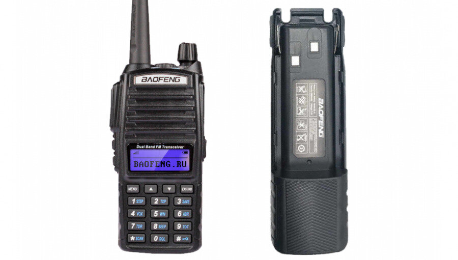 Рация Baofeng UV-82 с аккумулятором 3800мАч