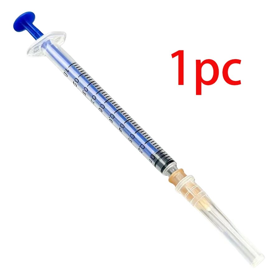 Пластиковый шприц 1 мл 1Pc 1ml Blue