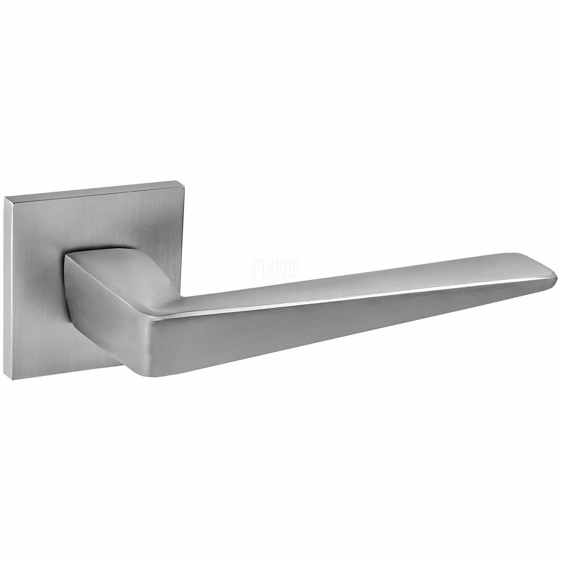 Дверные ручки Puerto (Пуэрто) "Раф", серия SLIM INAL 552-03 (slim) на тонком квадратном основании супер сатин хром