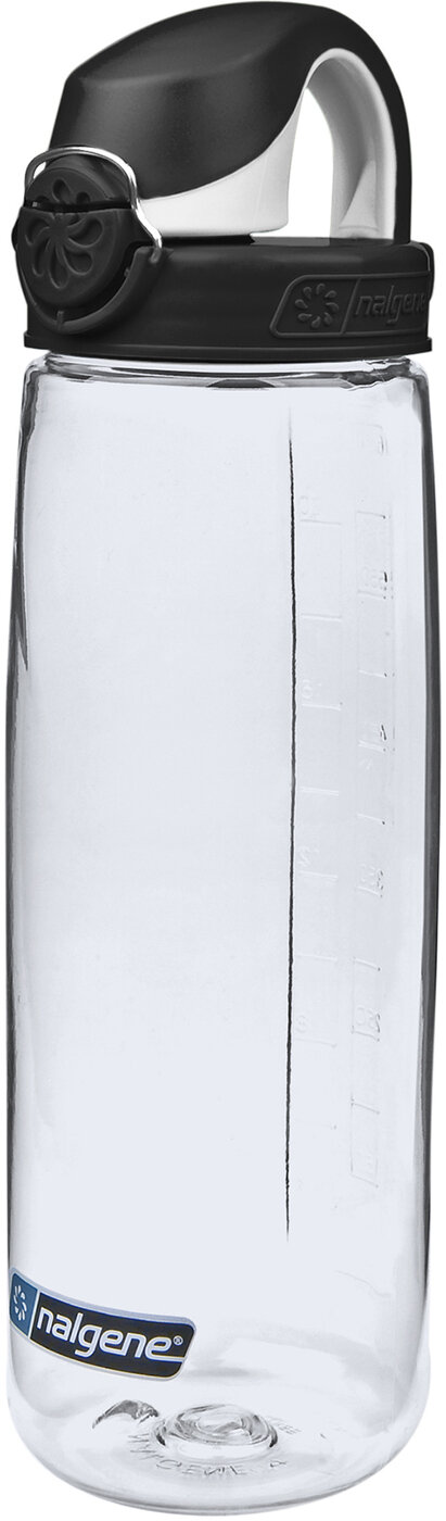Спортивная бутылка Nalgene OTF 24oz 0,65 л (прозрачный-черный)