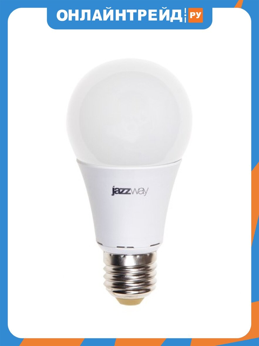 Светодиодная лампа Jazzway PLED-DIM A60 12Вт грушевидная 3000К тепл. бел. E27 1060лм 220-240В диммир. 2855879