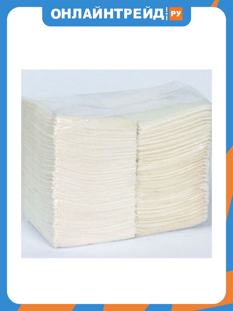 Салфетки бумажные Big Pack 24x24 см 1-сл белые, 600 листов