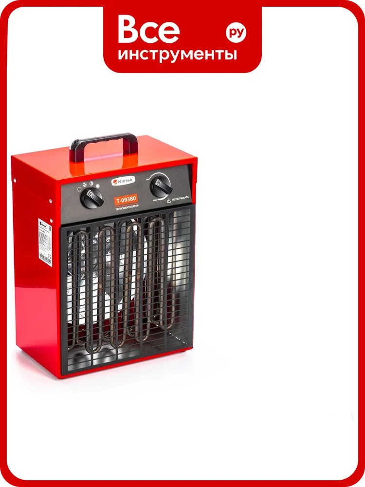 Электротепловентилятор Hintek T-09380, 90 м², 3 режима, 48 дБ, 12 кг