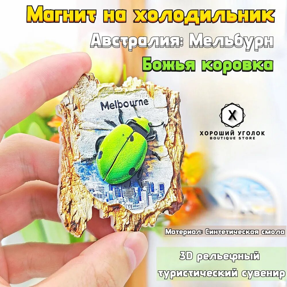 Хороший Уголок - Магнит на холодильник Филиппины с дурьяном 3D рельефный туристический сувенир