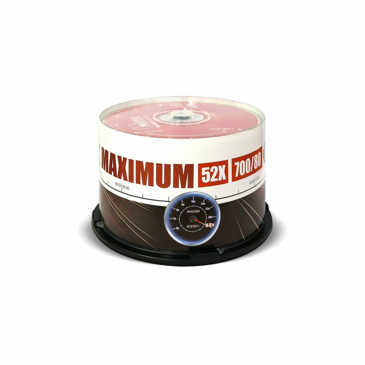 Оптический диск CD-R Mirex 700Mb, 52x, cake box, комплект 50шт. (UL120052A8B), 12 уп.