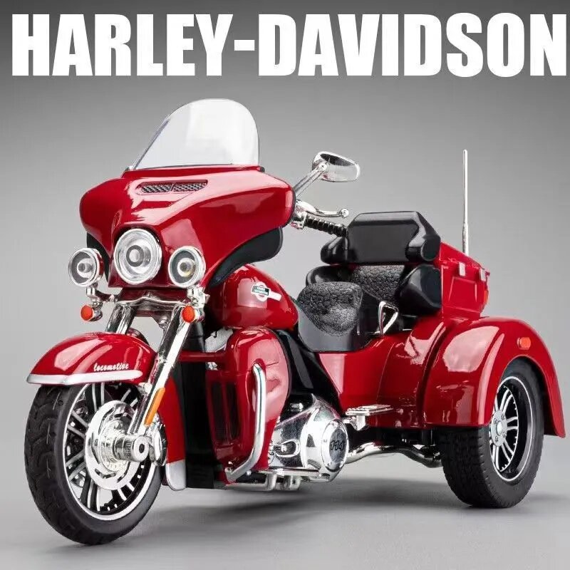 Сплавная модель мотоцикла Harley-Davidson в масштабе 1:9, коллекционные украшения, игрушечные машинки, подарки для мальчиков