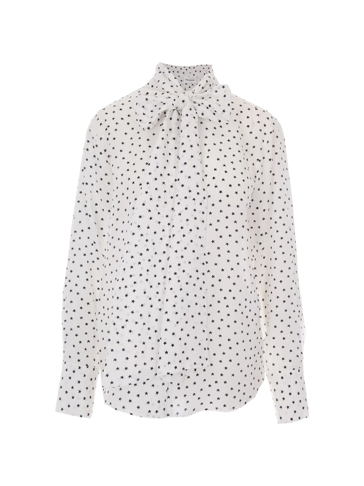 Блуза P.A.R.O.S.H. Star-print pussy-bow blouse