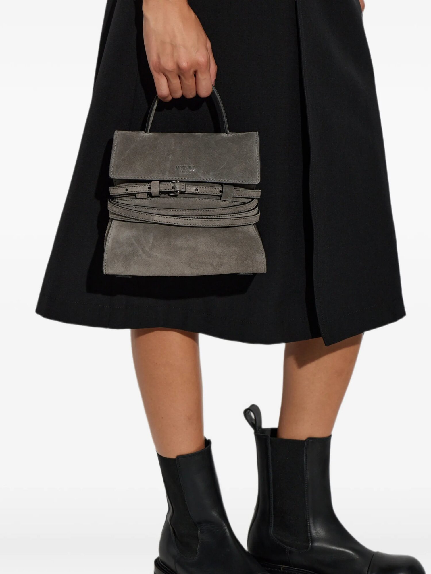 Сумка MOSCHINO Tie Me buckle-strap mini bag — фото 1