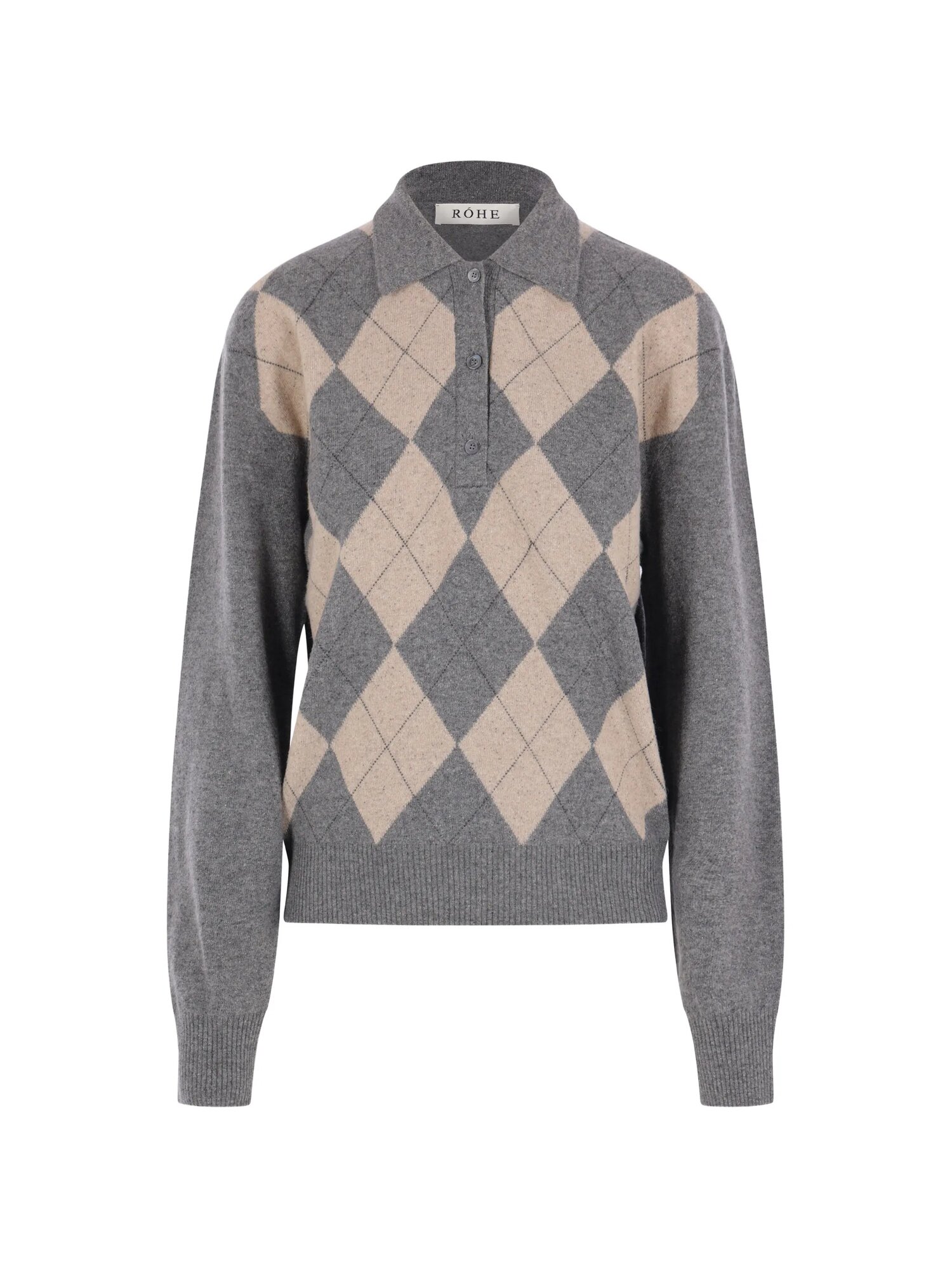 Свитер Argyle-check long-sleeve sweater