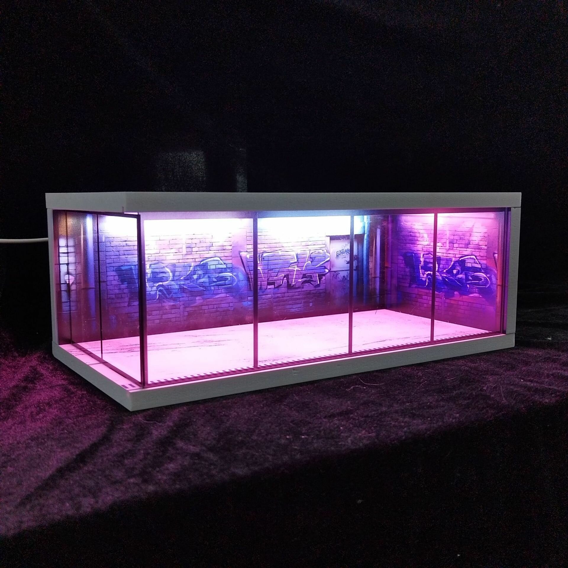 Car Bay Гараж для машинок 1:64. ручная работа (Без модели автомобиля). Игрушечный гараж для моделек. Подарок мальчику