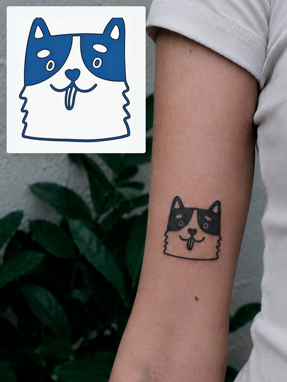 Tattoo'шки Временные тату без пленки (темнеют через 24 часа) 5*5см 5х5 см темнеющие тату 24 часа