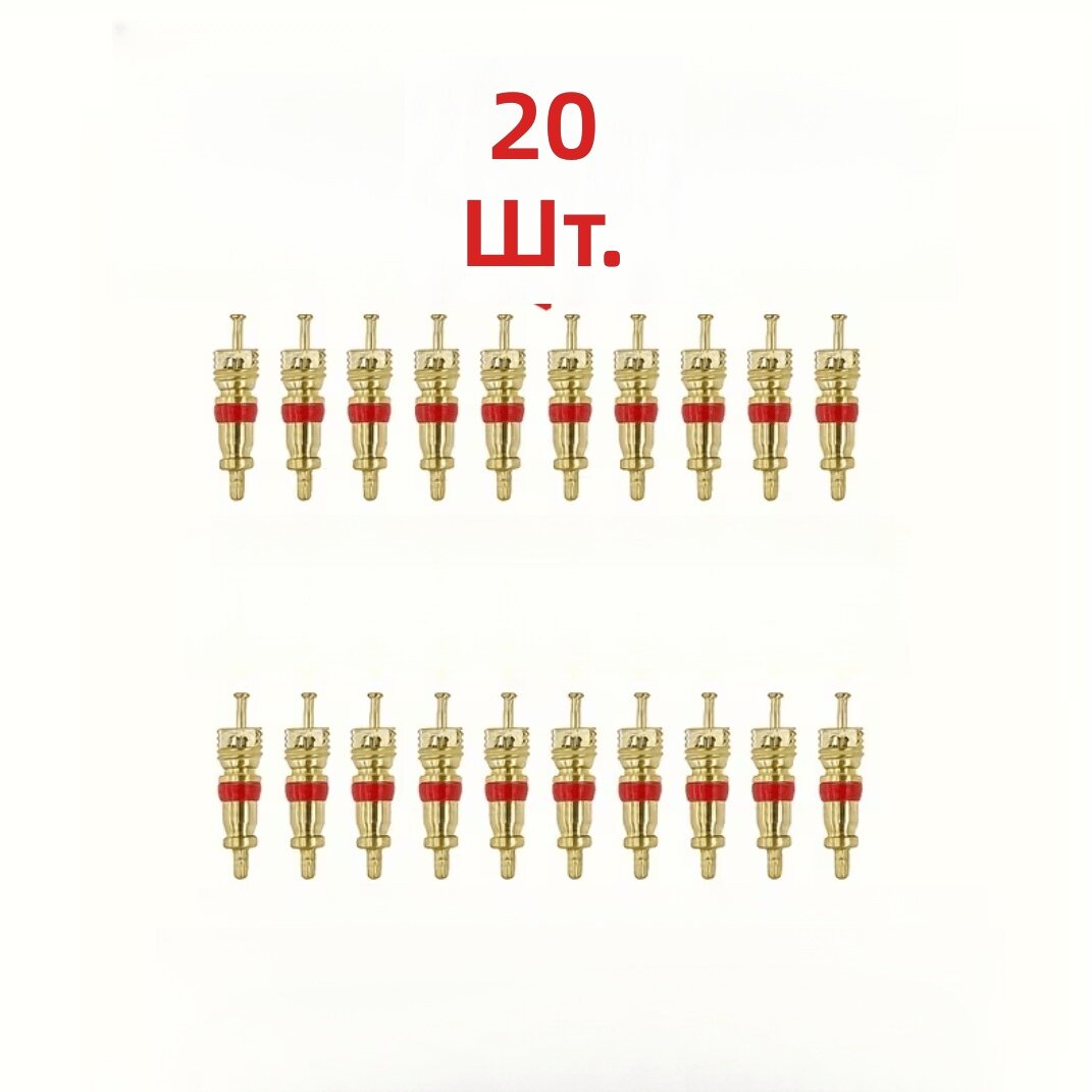 20 шт. Латунные золотники для шин универсальные, стандартный размер, для авто и грузовиков