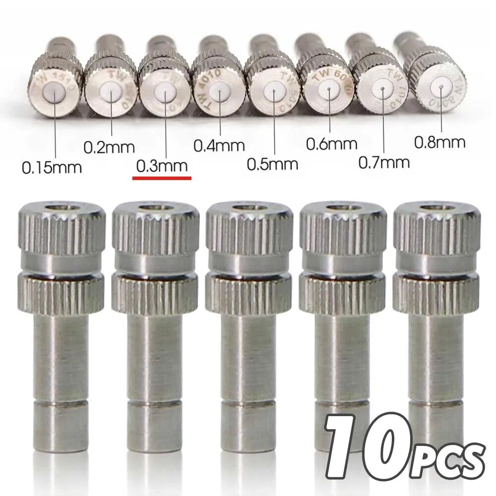 Форсунки RBCFHI для орошения 6мм 0.3mm-10pcs
