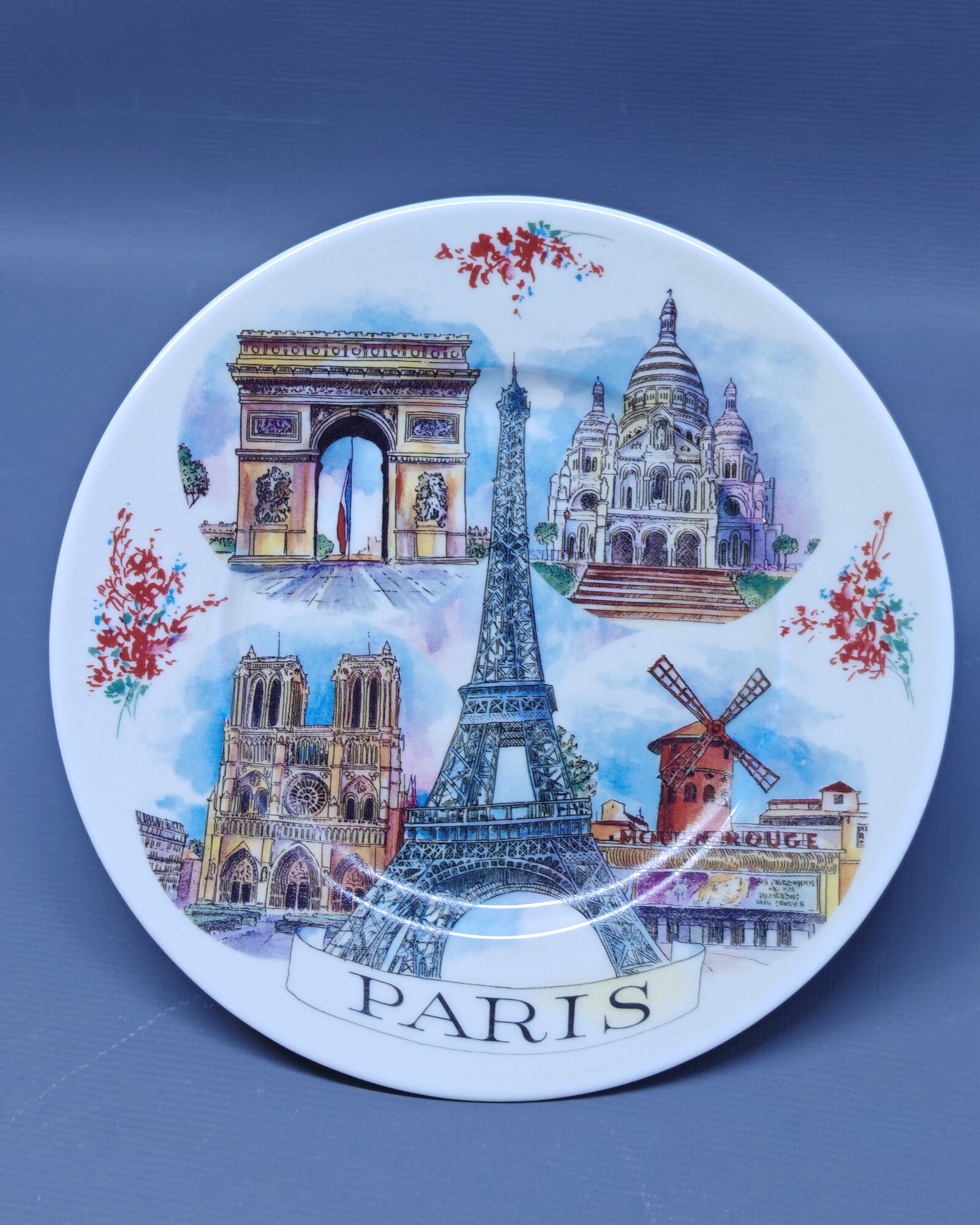 Декоративная тарелка Paris. керамика, диаметр 19,5 сантиметров