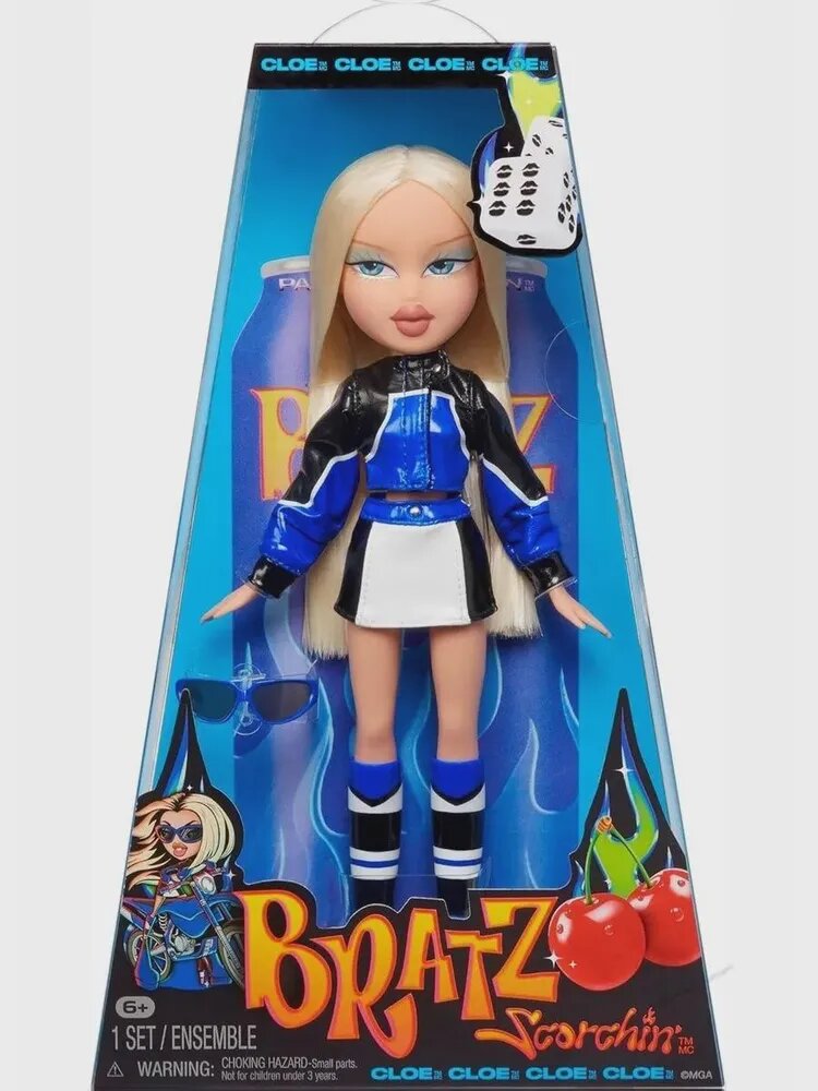 Bratz Scorchin'cloe-включает в себя 1 модную куклу и ее одежду и аксессуары, куклы в стиле гонок, милые игрушки для девочек