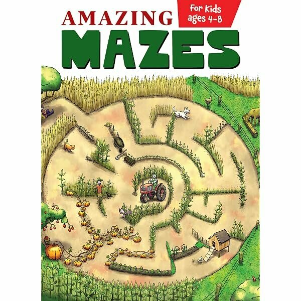 Amazing Mazes for Kids Ages 4-8: Awesome Hand-Drawn Maze Book for Kids (Maze Activity Book for Ages 4-8)，Reprinted paperback book
