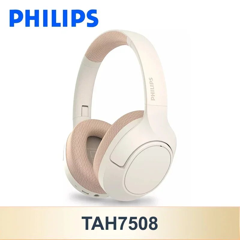 Беспроводная Bluetooth-гарнитура Philips TAH7508 С Активным Шумоподавлением, Белый, Белый, White