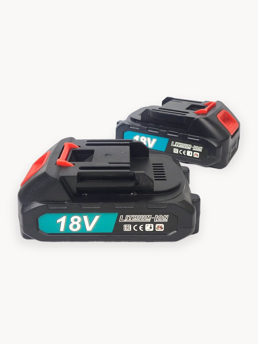 Аккумулятор универсальный 2шт. 18В 20В 21В 1.5А с мощной платой для пилы, электроинструментов