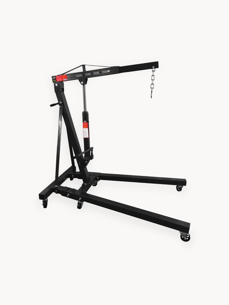 Кран гидравлический 1т, складной STARTUL AUTO (ST8030-01), высота подъёма 2.32 метра