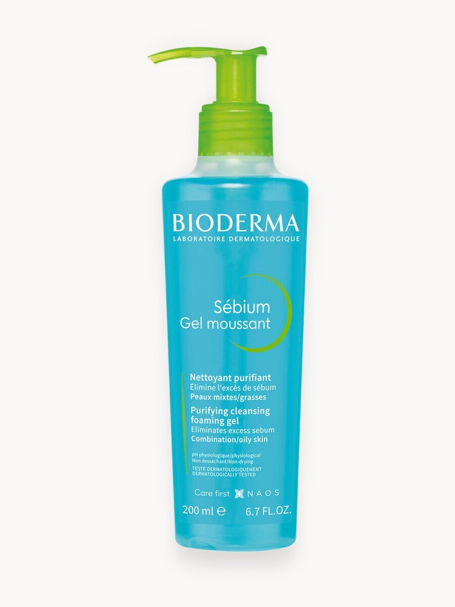 Очищающий мусс Bioderma Sebium, помпа, 200мл, для проблемной кожи