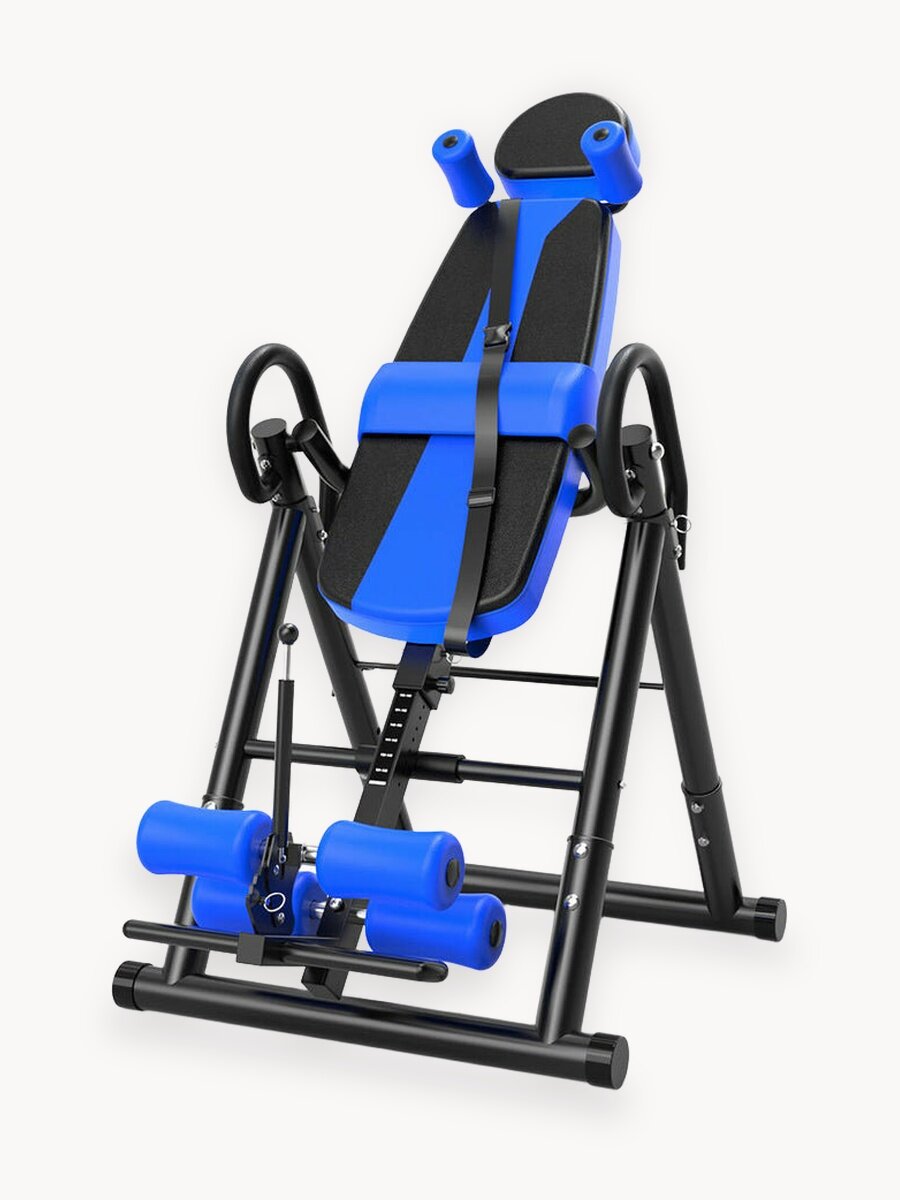 Инверсионный стол Panther Energy, 150 кг, 6 положений, синий, складной