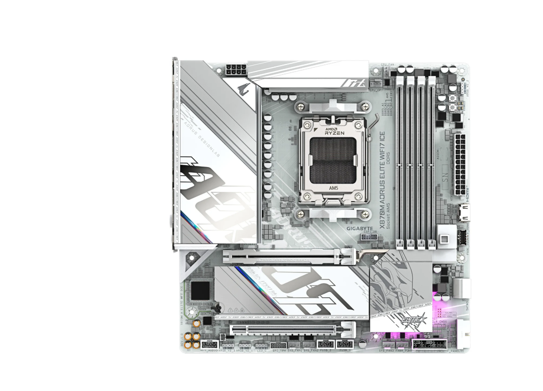 Материнская плата GigaByte X870M Aorus Elite WIFI7 Ice