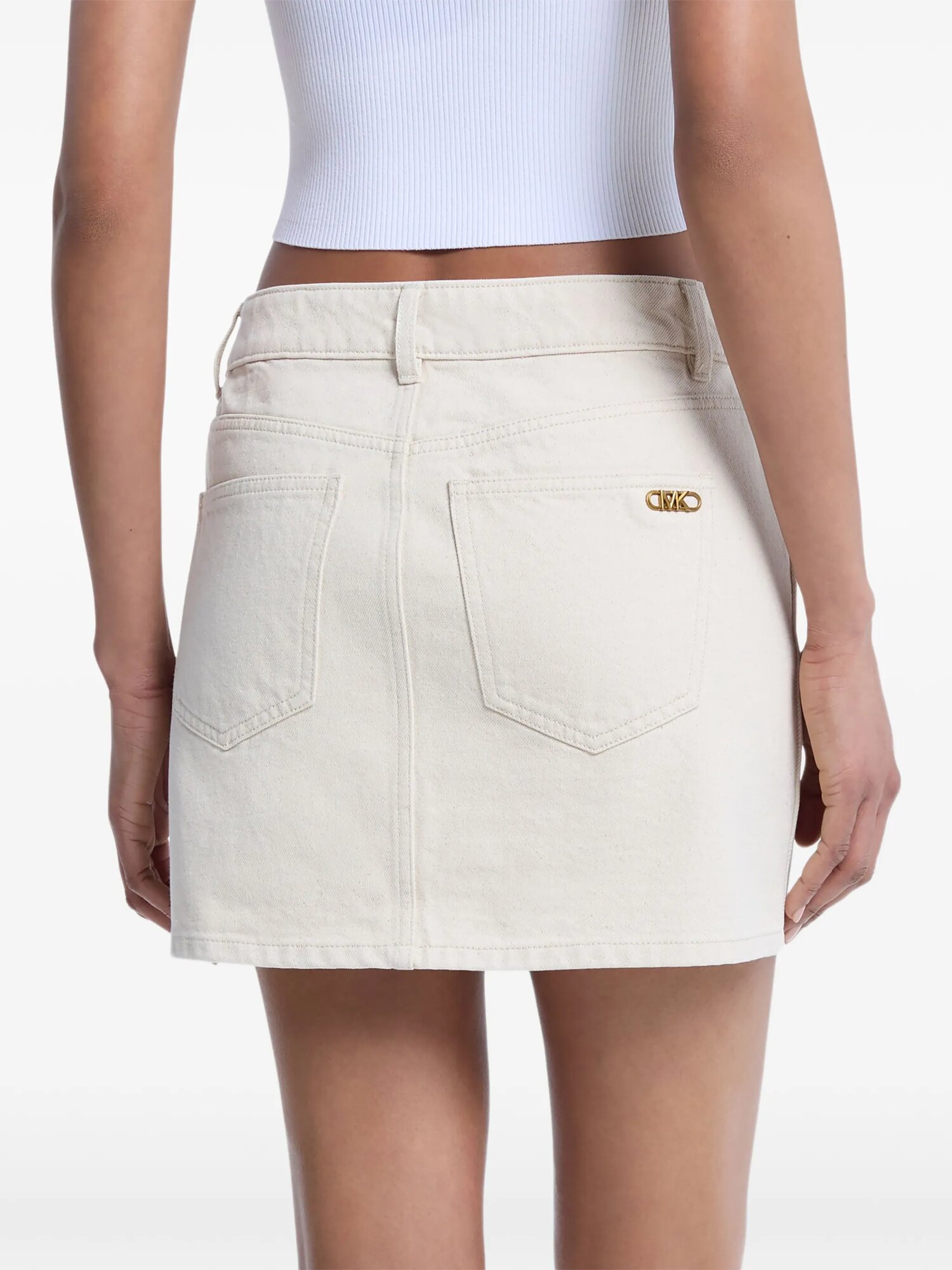 Юбка MICHAEL KORS Denim mini skirt, размер 4 — фото 1
