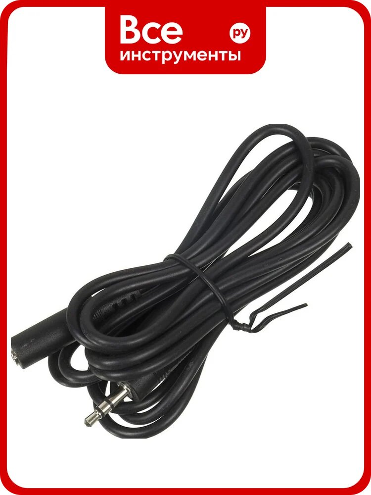 Кабель-удлинитель аудио BURO Jack 3.5 (m)/Jack 3.5 (f) 2м. черный (BAAC003-2) 817192