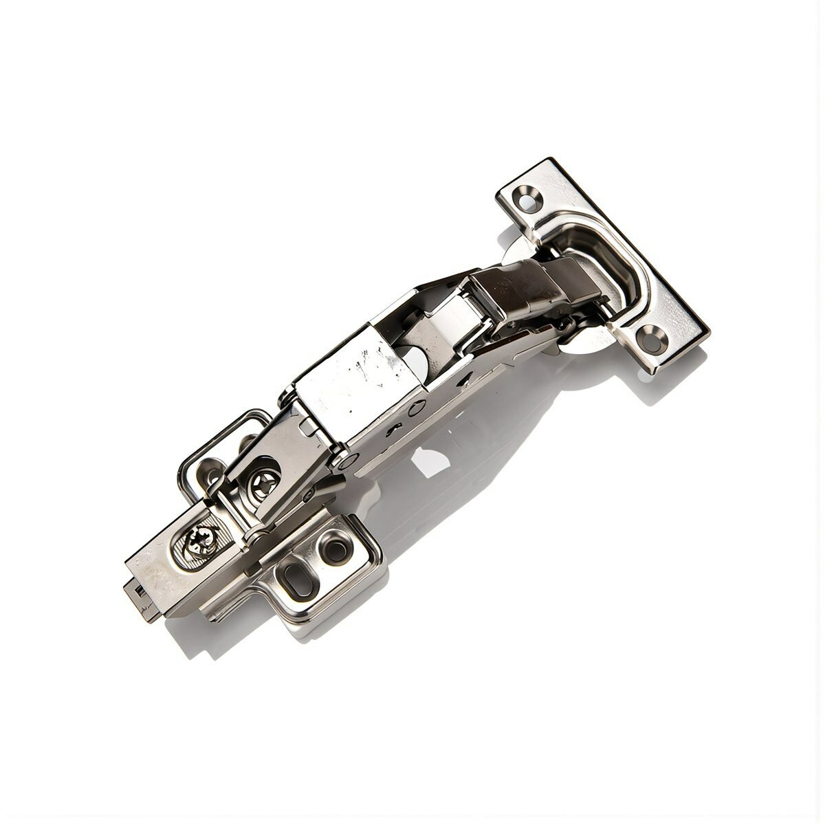 Петля мебельная 125 градусов толщина панели 18-36 мм с гидравлическим механизмом из холоднокатаной стали для гарнитур, Мебельная петля 125° с амортизатором, большая кривая/без закрытия, толщина двери