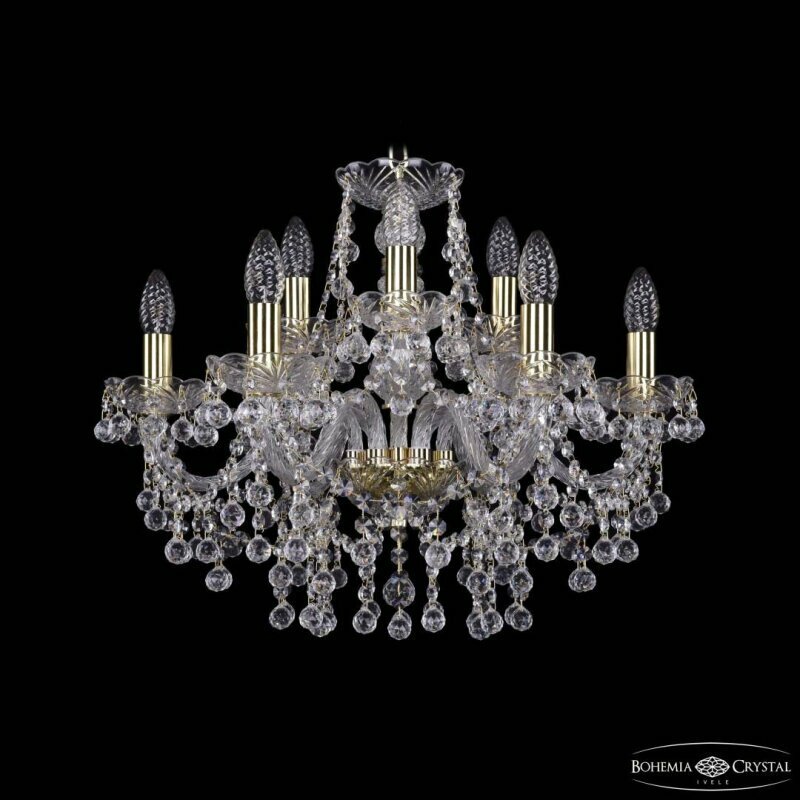 Подвесная люстра Bohemia Ivele Crystal 1409 1409/6+3/195 G