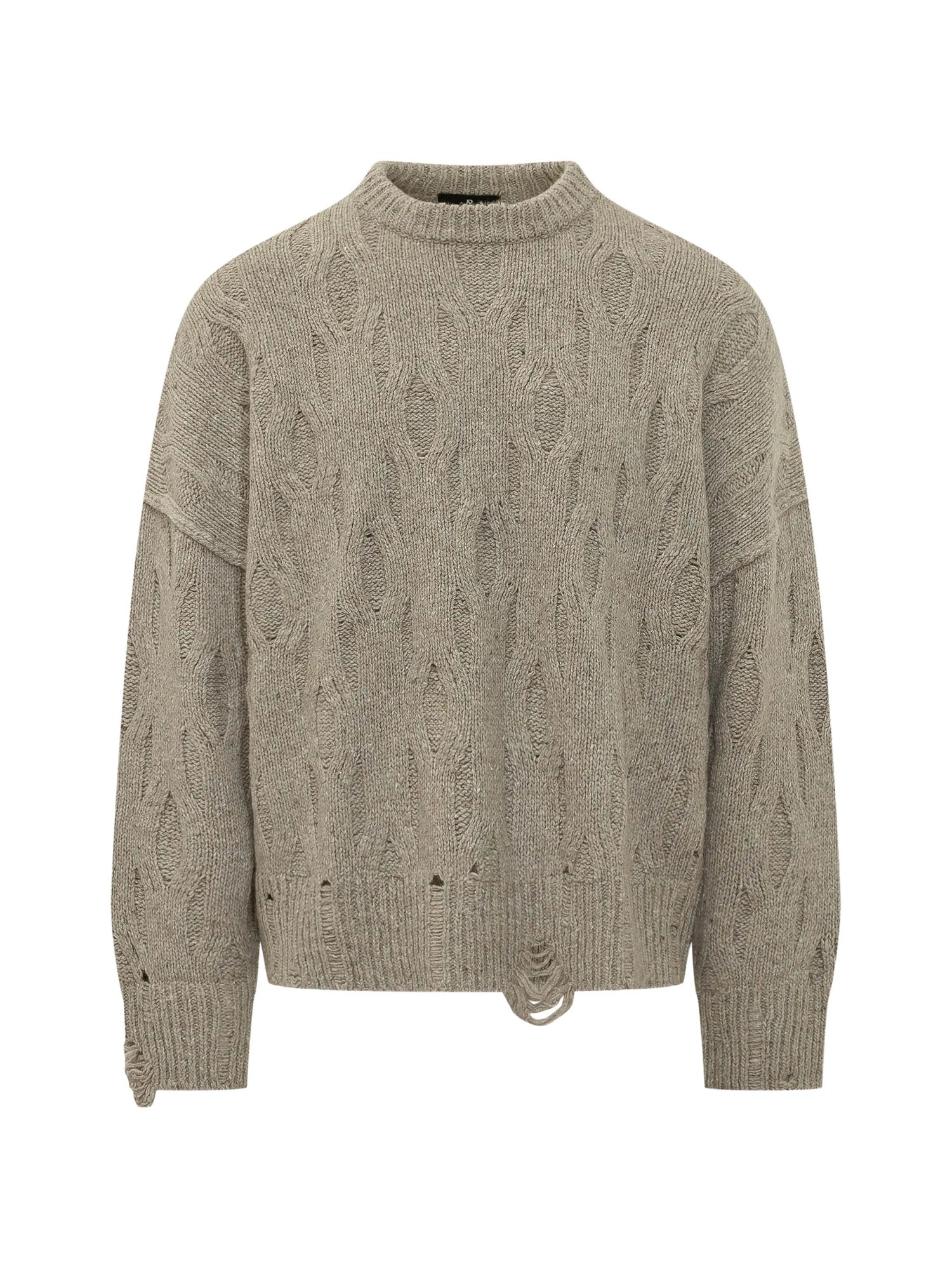 Свитер Distressed cable-knit sweater