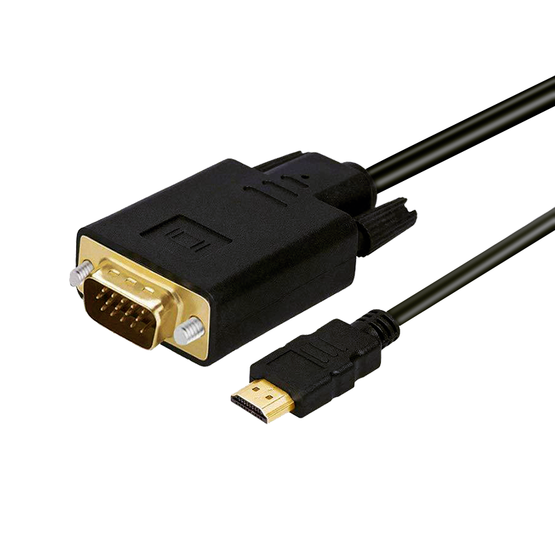 ZHENWEI HDMI к VGA конвертер кабель с аудио 1.8 м для ноутбука проектора телевизора монитора Версия：1.8