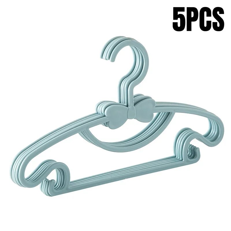 Пластиковые детские вешалки 5-50 шт. Голубой, Blue 5PCS