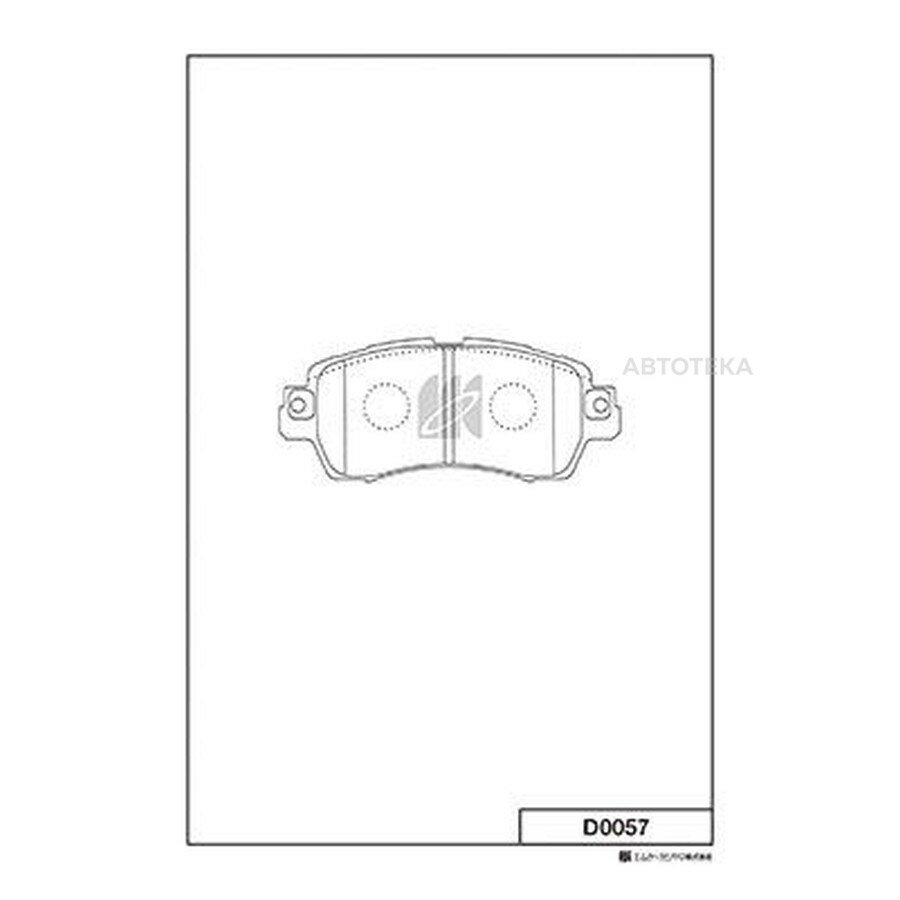 Колодки тормозные KASHIYAMA D0057 TOY A PIXISUZU JOY, PIXISUZU MEGA '15-