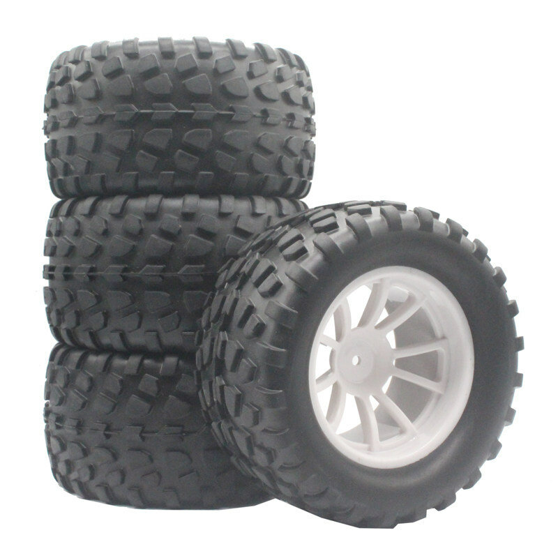 HSP Infinite 1:10 RC Монстр-трак Шины Big Foot 94188 94108 Шины для бездорожья Цвет：Белый, 4 шт, Модель B