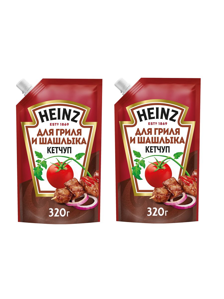Heinz Кетчуп Для гриля и шашлыка, 320 гр, 2 шт