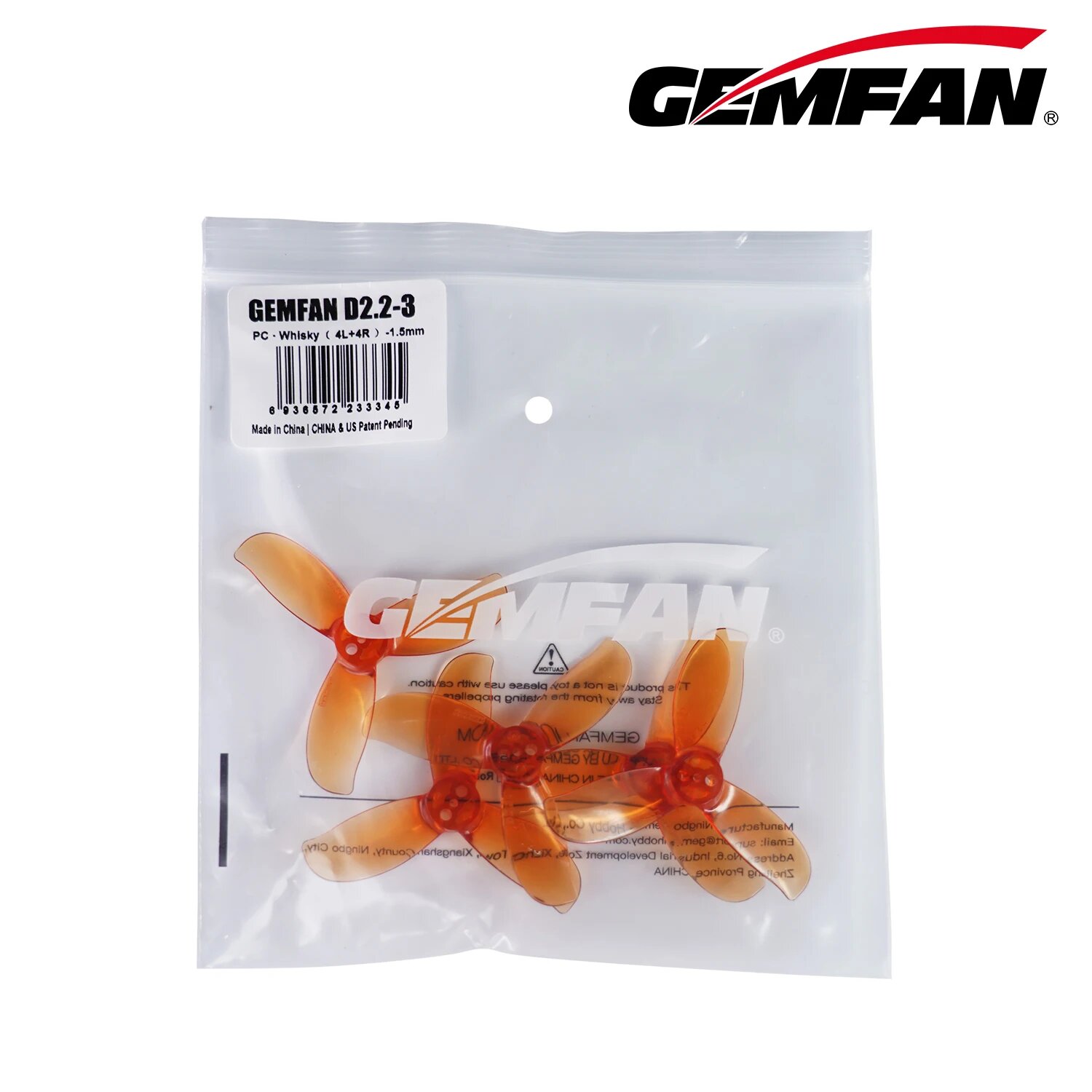 GEMFAN D2.2-3 1.5мм Шафт для Cinewhoop дронов 8Pairs Gray