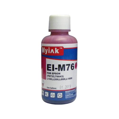 Чернила для EPSON (T6733/6643) L800/ L100/ L200 (100мл, magenta, Dye) EI-M76 Gloria MyInk