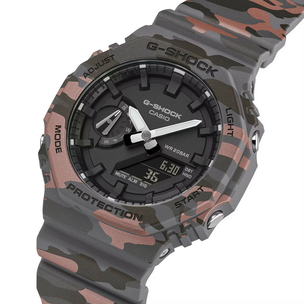 Наручные часы CASIO G-Shock, черный, хаки — фото 1