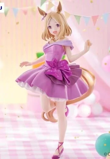 Коллекционная фигурка Нарита Топ Роуд из вселенной Uma Musume Pretty Derby, бальный образ, высота около 22 см, материал ПВХ, с демонстрационной подставкой