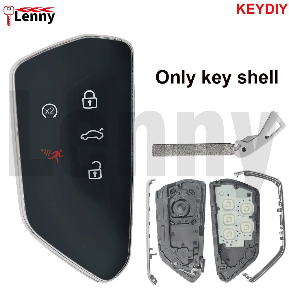 Смарт-ключ Lenny KEYDIY FGB25/FGB08 5H0959753G/BK для систем VW MQB 5C 5D, Porsche, 5BT-Key shell