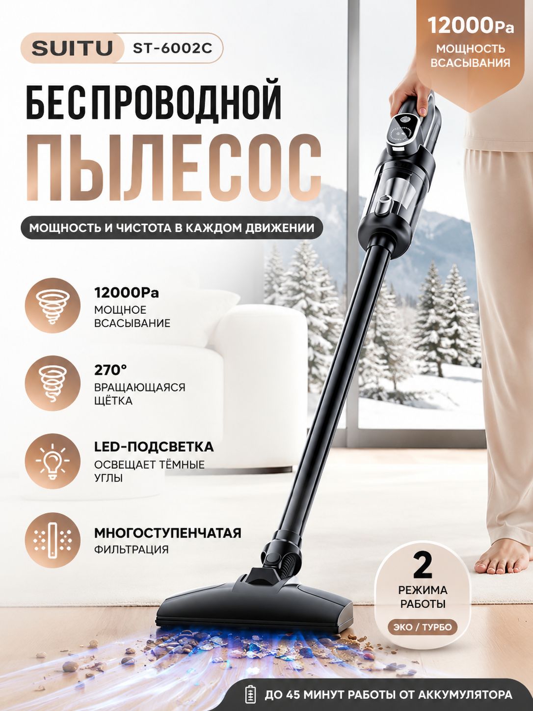 Пылесос для автомобиля беспроводной мощный