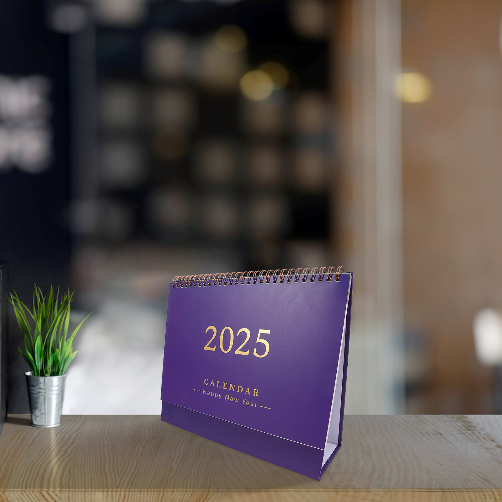 Настольный Календарь 2025 Года С Подставкой Для Рабочего Стола Размер 25.00X21.00X8.00Cm В Цвете Темно-Синий