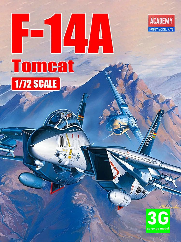 ACADEMY 12471 1/72 Сборочная модель американского истребителя F-14A "Tomcat"
