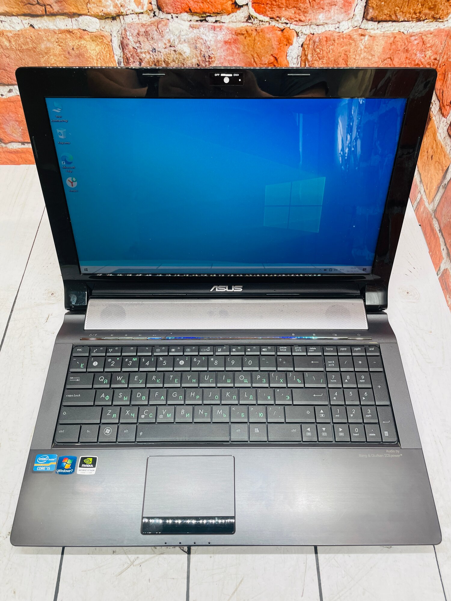 Игровой ноутбук 15,6, Asus N53SV, Intel Core i5 2410, 8 Gb DDR3, 240 Gb SSD, GeForce 540