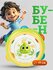 Бубен детский музыкальный с бубенчиками, пластик, 19 см, разноцветный принт