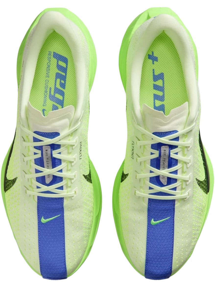 Кроссовки NIKE PEGASUS PLUS, полнота F (EU)/ на среднюю стопу, размер 10,5 US, зеленый — фото 1