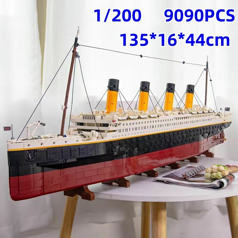 Блочная модель корабля "Титаник 135*16*44cm 1/200высокая степень реставрации